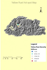 Bhutan Yellow Rust Risk Maps | RustTracker.org